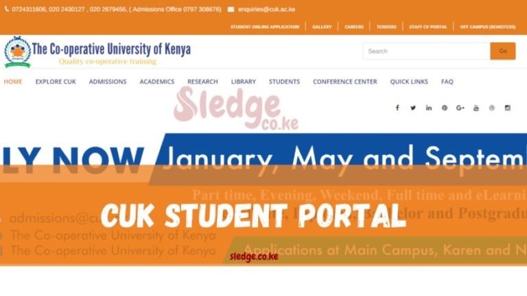 Accessing the Co-Operative University of Kenya Student Portal - Jua Kenya