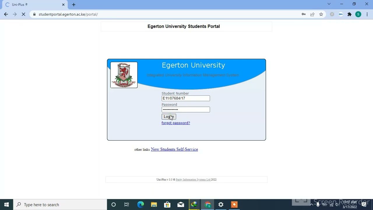 How to Access the Egerton University Student Portal - Jua Kenya