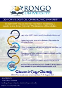 How to Access the Rongo University Student Portal - Jua Kenya